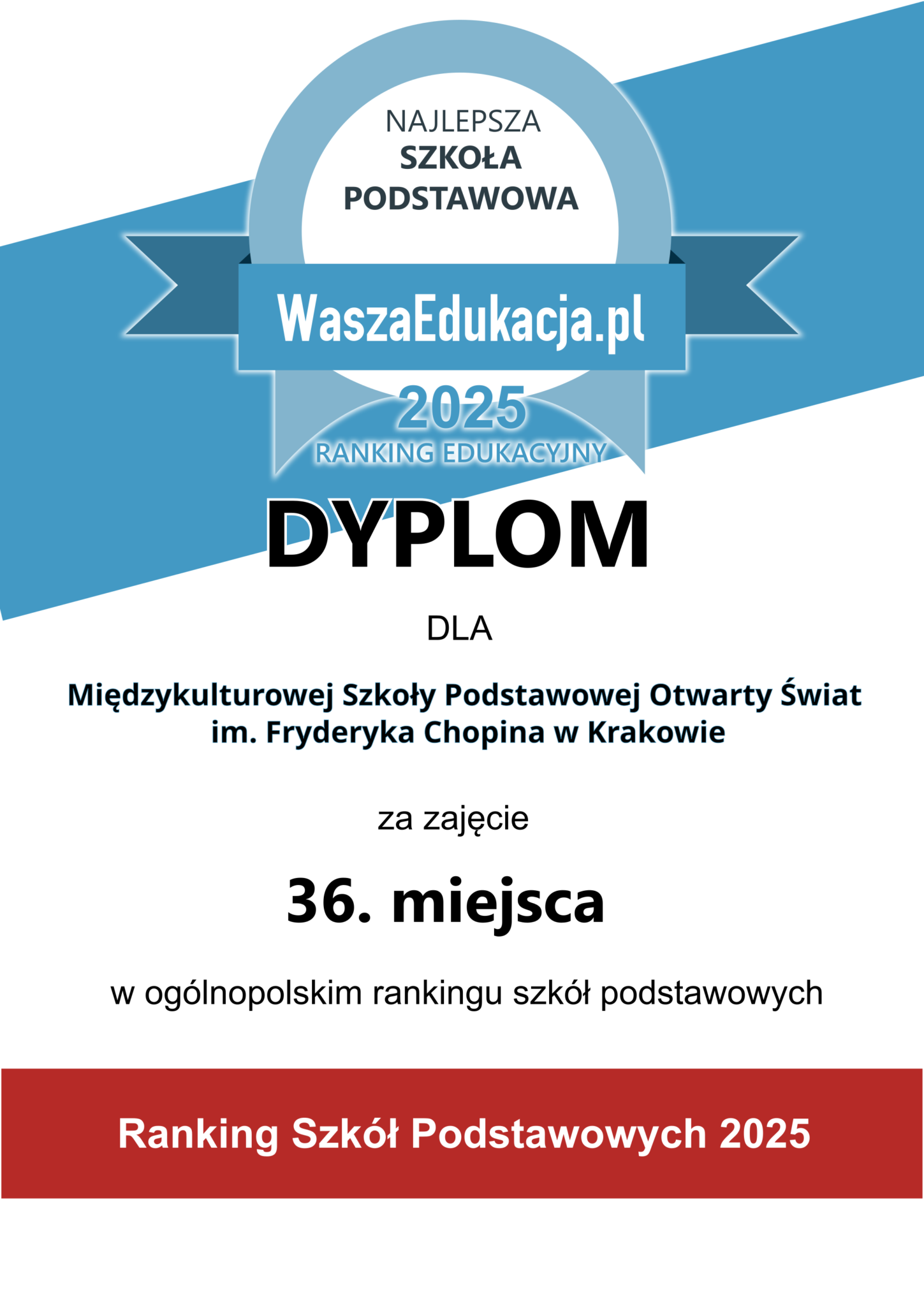 dyplom-ranking-2025 | World Around Intercultural Primary School ...